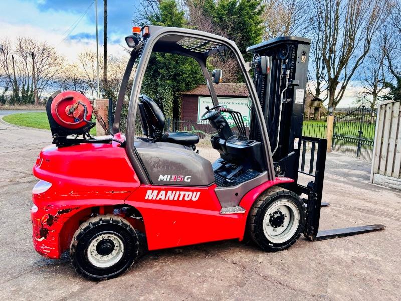 MANITOU MI35G CONTAINER SPEC FORKLIFT *YEAR 2016, 2070 HOURS* C/W SIDE ...