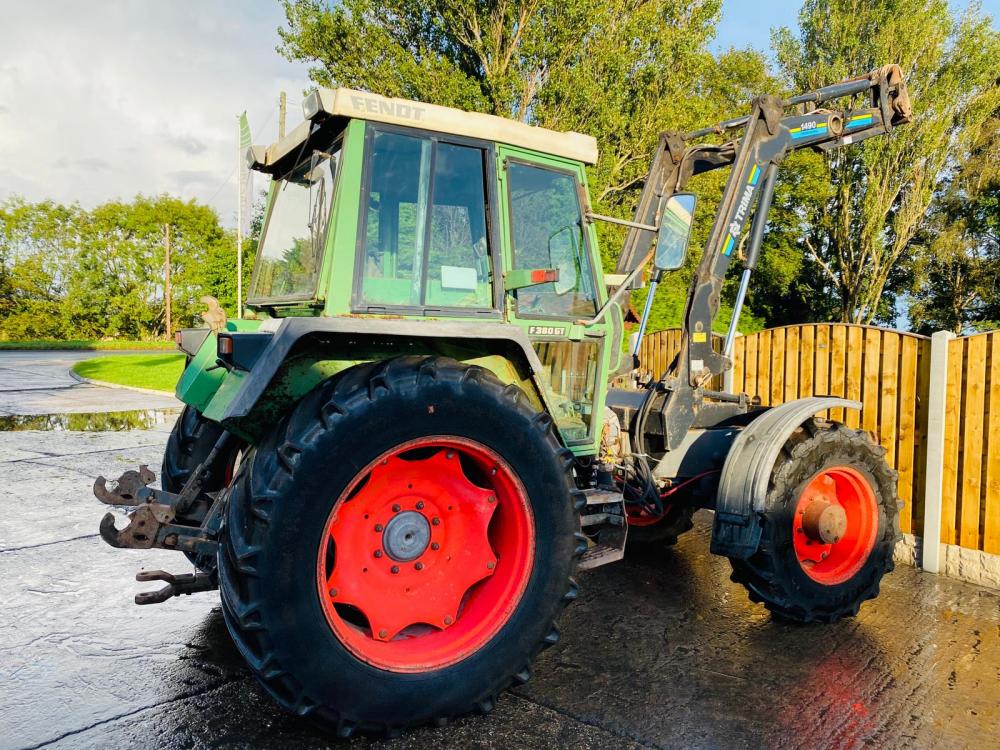 FENDT F380GT 4WD TOOL CARRIER TRACTOR C/W FRONT LINKAGE , PTO & TRIMA ...