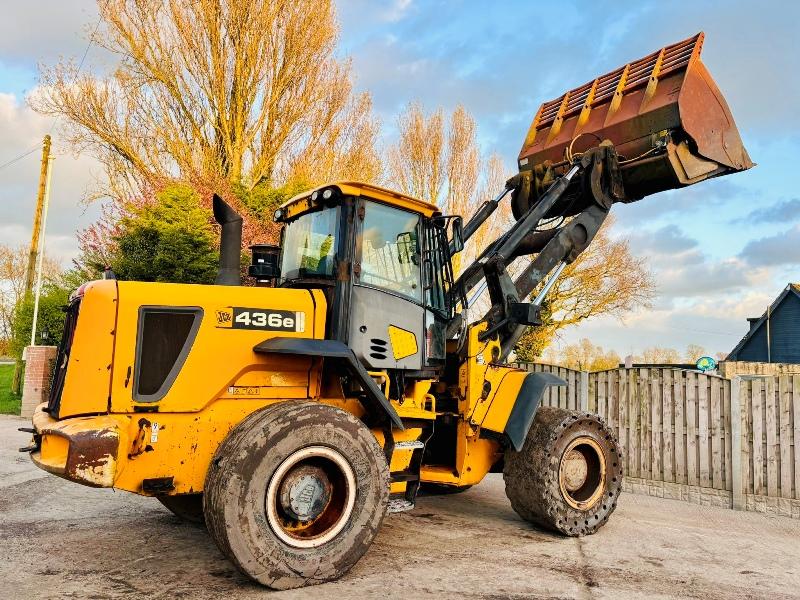 JCB 436E 4WD LOADING SHOVEL C/W TOE TIP BUCKET *VIDEO*