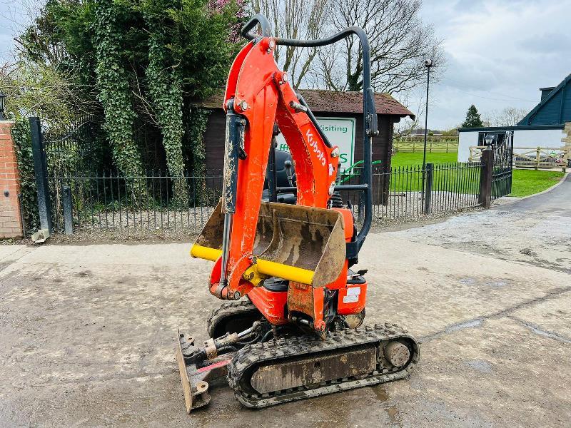 KUBOTA KX008-3 EXCAVATOR * YEAR 2015, 1567 HOURS * C/W EXPANDING TRACKS ...