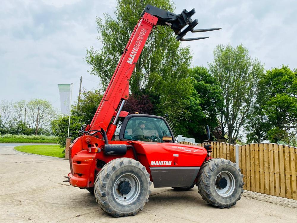 MANITOU MHT860L TURBO 4WD TELEHANDLER * 8 METER , 6 TON LIFT * C/W AC CABIN