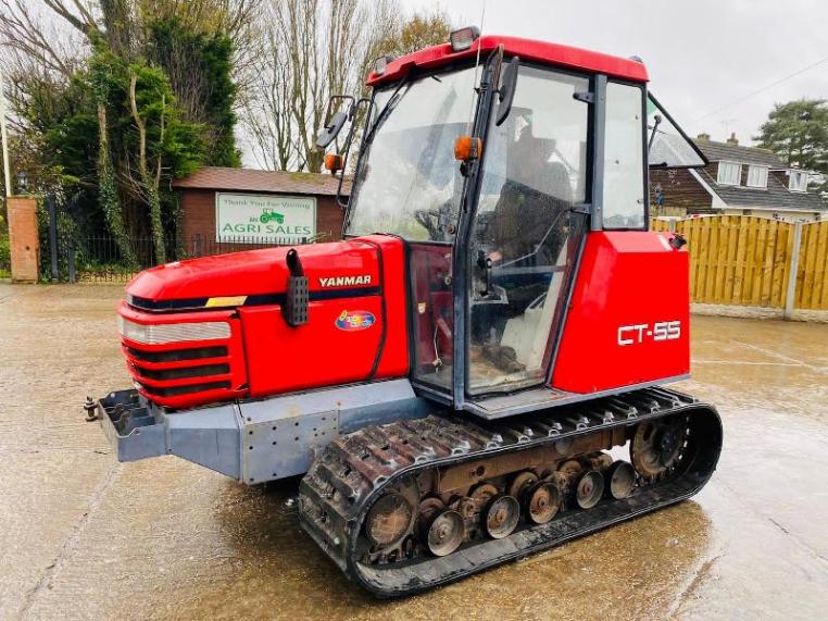 YANMAR CT-55 TRACKED TRACTOR * ONLY 1957 HOURS * C/W REAR LINKAGE & PTO ...