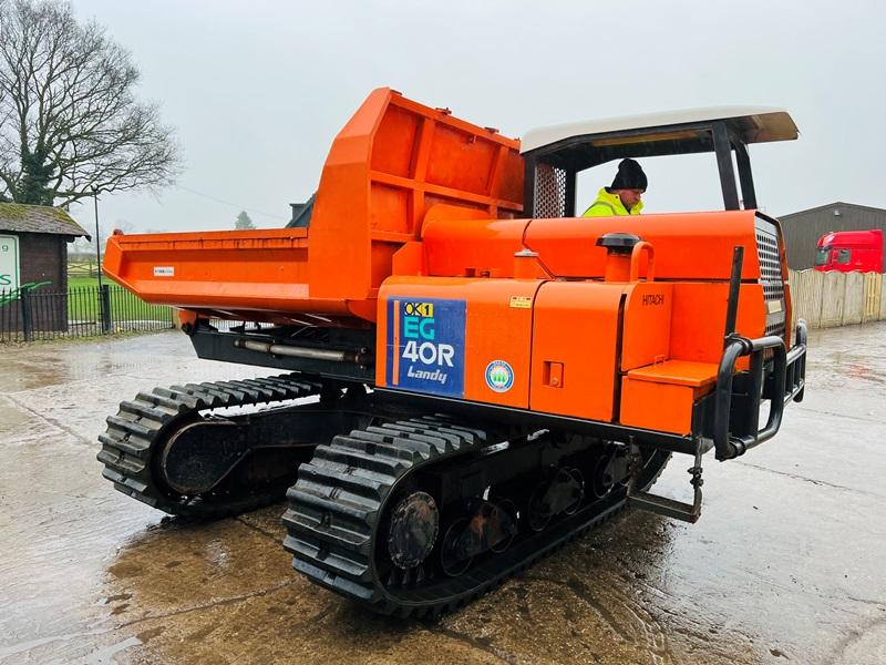 HITACHI EG40R LANDY TRACKED DUMPER *360 DEGREE SLEW* C/W ROLE FRAME ...