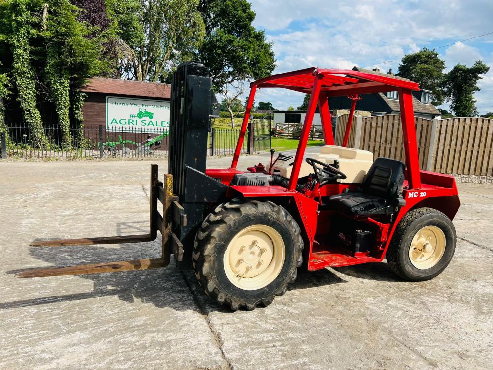 MANITOU MC20 ROUGH TERRIAN FORKLIFT C/W LOW MASK