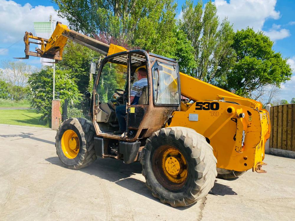 JCB 530-70 4WD TELEHANDLER * 7 METER REACH * C/W PALLET TINES