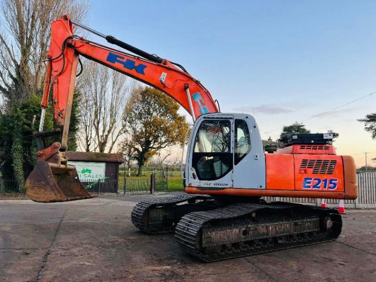 FIAT KOBELCO E215 TRACKED EXCAVATOR C/W QUICK HITCH *VIDEO*