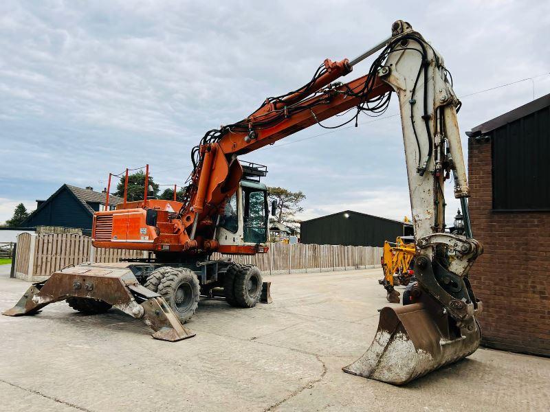 ATLAS 1704 4WD WHEELED EXCAVATOR C/W BLADE & QUICK HITCH