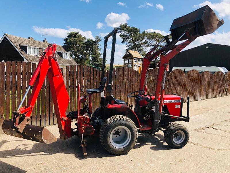 MASSEY FERGUSON 1010 TRACTOR C/W FRONT LOADER AND BACK ACTOR