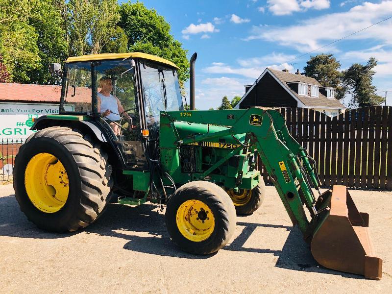 JOHN DEERE 1750 TRACKTOR C/W JOHN DEERE 175 FRONT LOADER