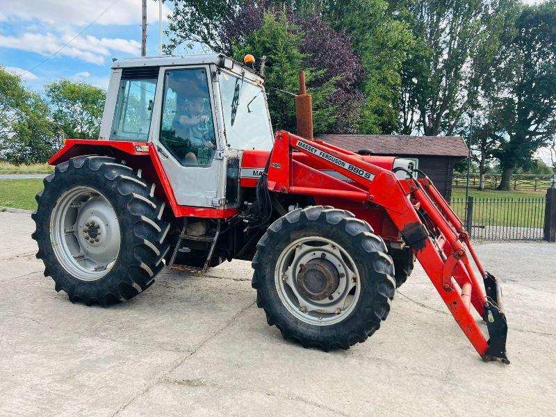 MASSEY FERGUSON 698 4WD TRACTOR C/W MASSEY FERGUSON 880 S FRONT LOADER