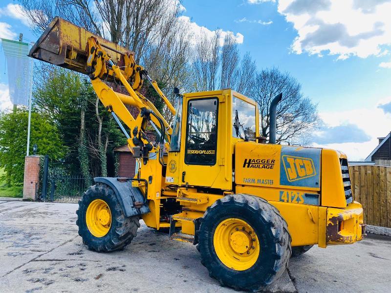 JCB 412S FARM SPECIAL 4WD LOADING SHOVEL C/W TOE TIP BUCKET