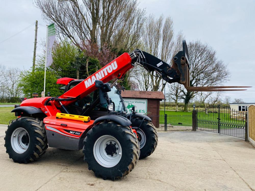 MANITOU MLT 629 TURBO TELEHANDLER * YEAR 2015 , AG-SPEC * C/W PICK UP HITCH
