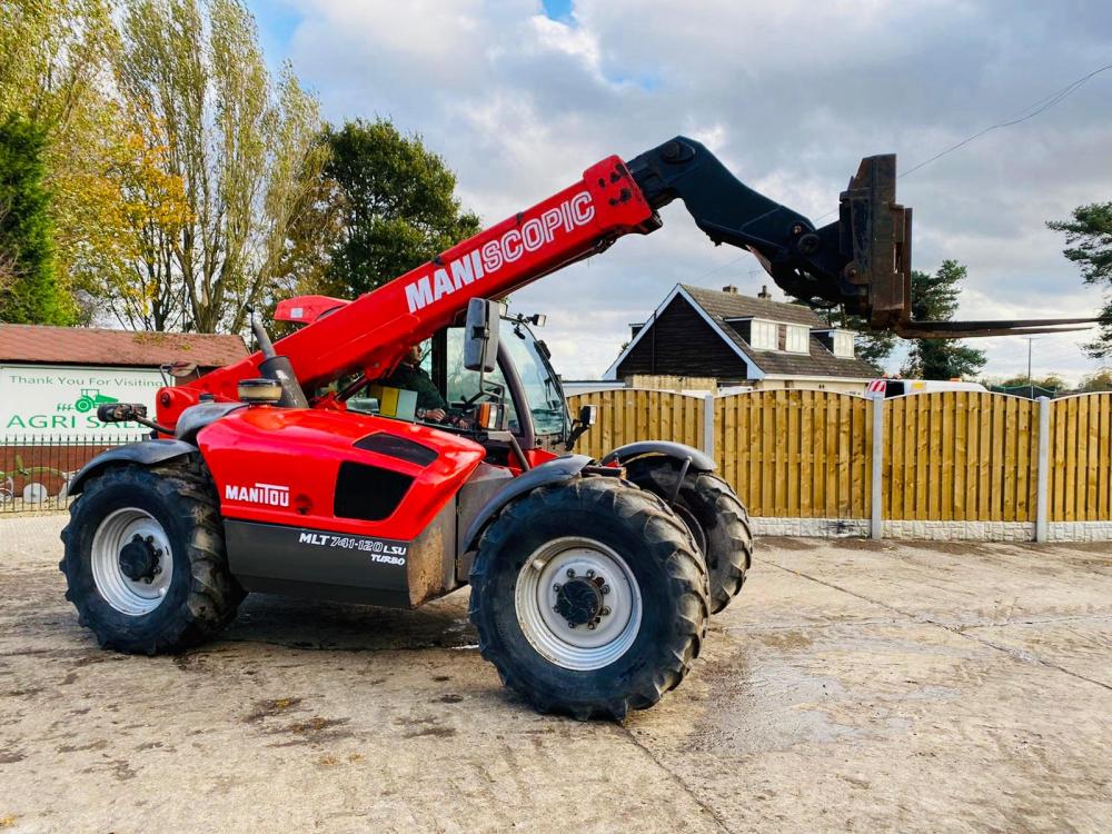 MANITOU MLT741-120LSU TURBO TELEHANDLER 7 METER * AG SPEC * C/W PICK UP ...