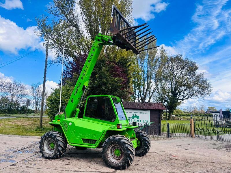MERLO P27.7 4WD TELEHANDLER *AG SPEC, TRANSMISSION OIL LEAK* VIDEO