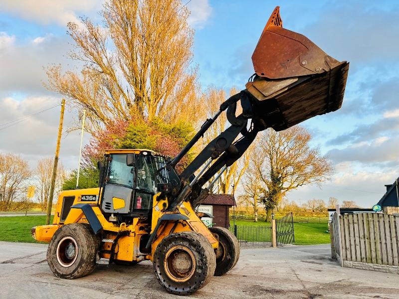 JCB 436E 4WD LOADING SHOVEL C/W TOE TIP BUCKET *VIDEO*