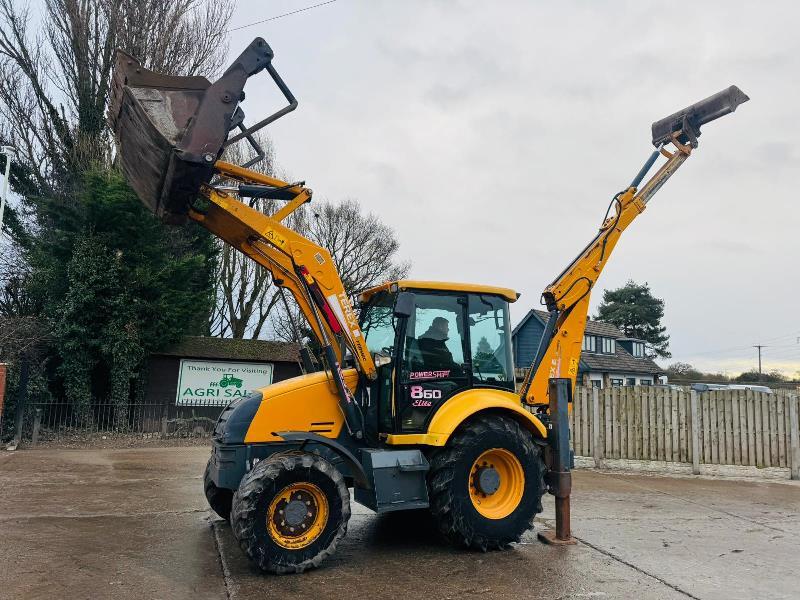 TEREX 860 ELITE 4WD BACKHOE DIGGER C/W EXTENDING DIG & 4 X BUCKETS *VIDEO*