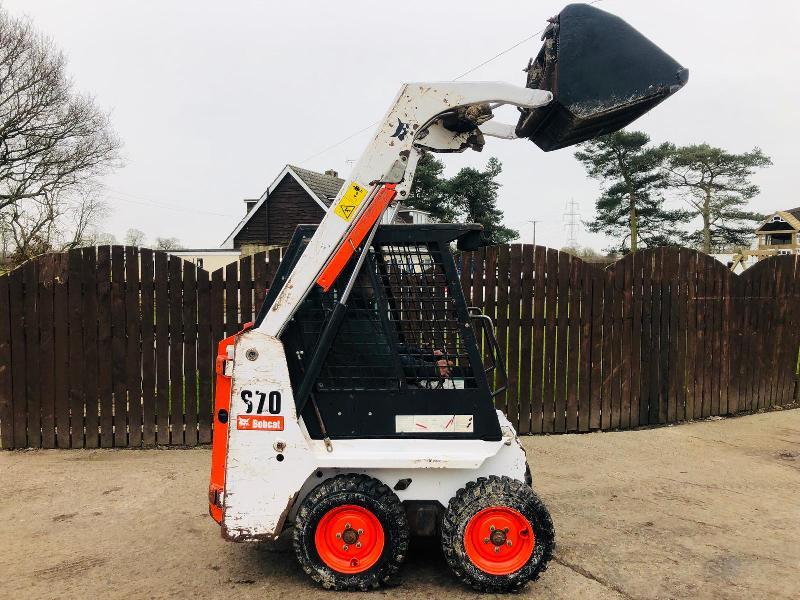 BOBCAT S70 SKIDSTEER * YEAR 2008 * C/W BRAND NEW TYRES AND WHEELS
