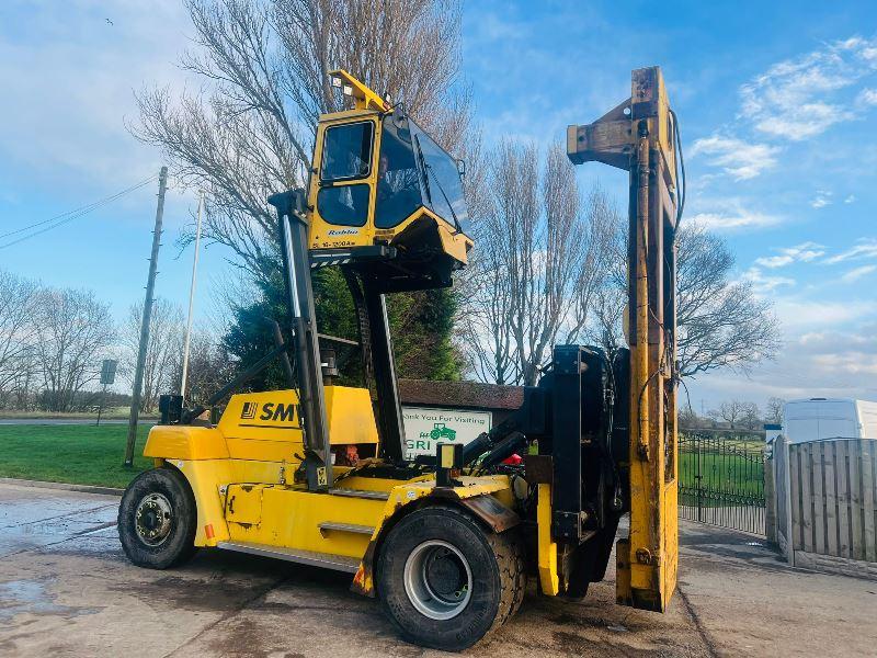 SMV SL16-1200A HIGH RISE CABIN FORKLIFT C/W ROTATING HEAD STOCK & PIPE ...
