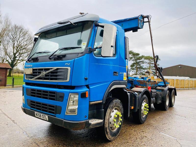 VOLVO FM 400 8X4 HOOK LOADER C/W MANUAL GEAR BOX * YEAR 2008