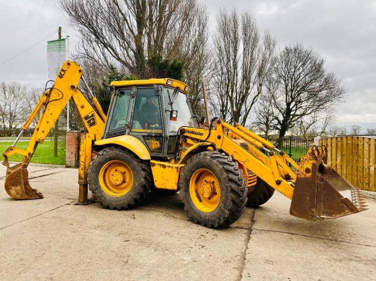 JCB 4CX 4WS TURBO SITEMASTER BACK HOE DIGGER C/W EXTENDING DIG