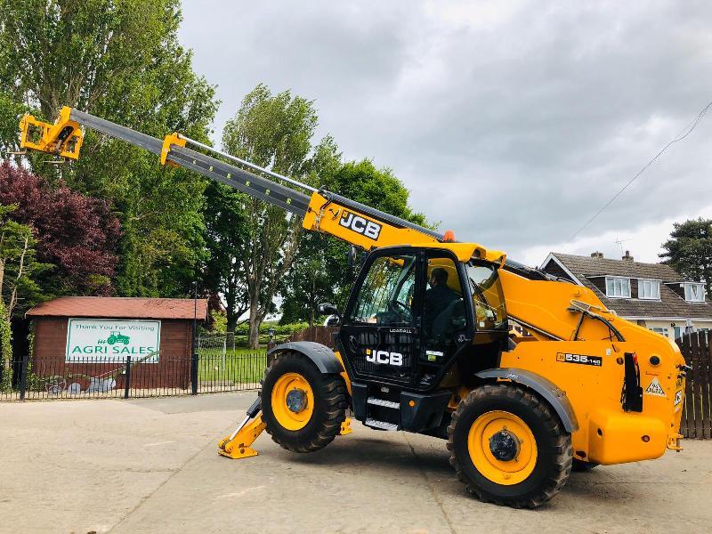 JCB 535-140 HI VIZ TURBO TELEHANDLER *YEAR 2015* ONE OWNER FROM NEW ...