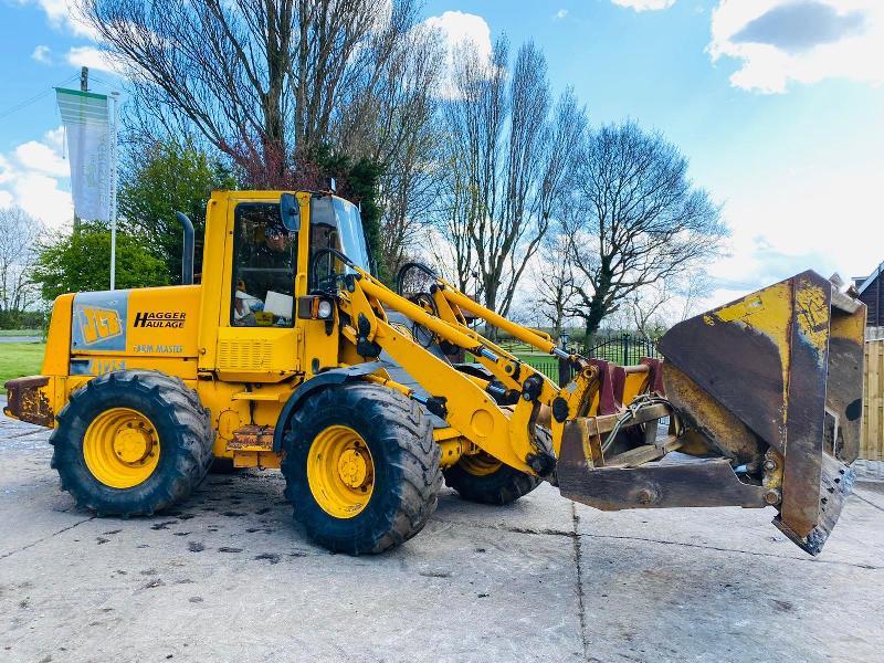 JCB 412S FARM SPECIAL 4WD LOADING SHOVEL C/W TOE TIP BUCKET