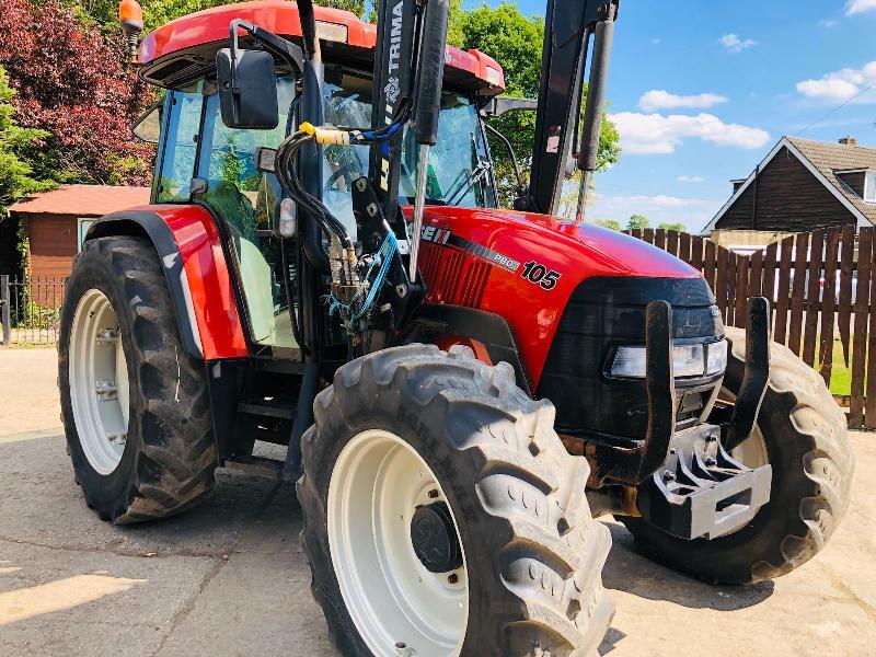 CASE 105 4WD TRACTOR C/W TRIMA +3.0P FRONT LOADER * YEAR 2011