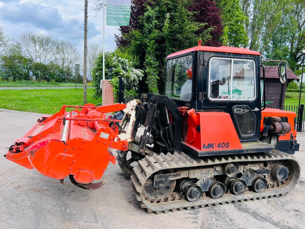 MOROOKA MK40S TRACKED TRACTOR C/W ROTAVATOR *VIDEO*