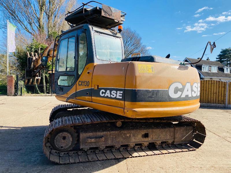 CASE CX130 TRACKED EXCAVATOR C/W GRAPPLE GRAB