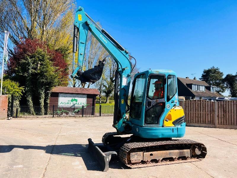 KUBOTA KX155-3SZ TRACKED EXCAVATOR C/W BLADE & OFF SET BOOM