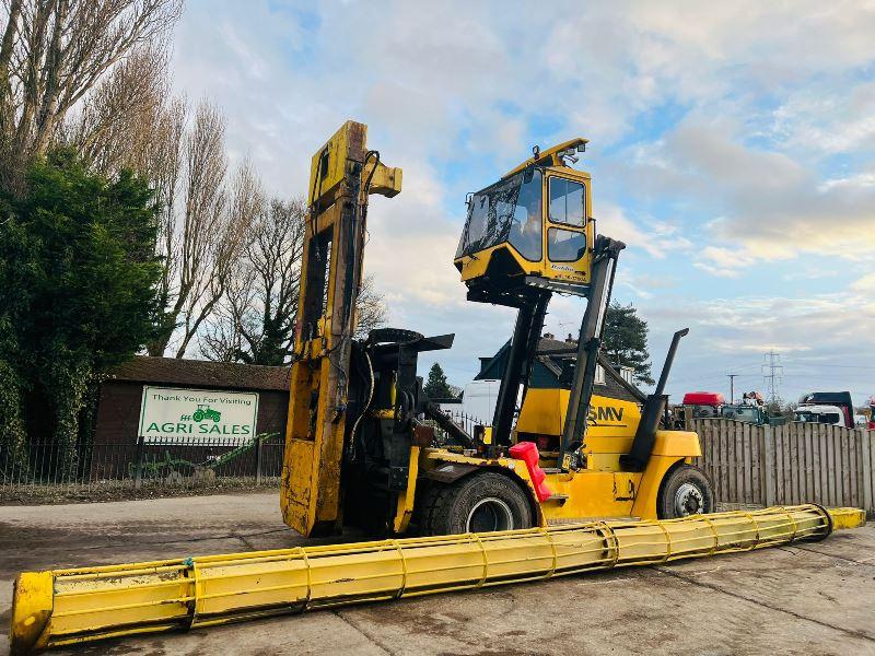 SMV SL16-1200A HIGH RISE CABIN FORKLIFT C/W ROTATING HEAD STOCK & PIPE ...