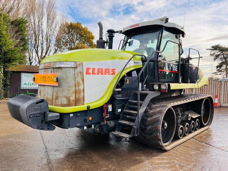 CLAAS CHALLENGER 95E TRACKED TRACTOR * 8593 HOURS * C/W FRONT WEIGHTS ...