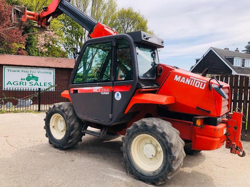 MANITOU MANIREACH MLT524 TURBO TELEHANDLER *4724 HOURS 1 OWNER FROM NEW ...