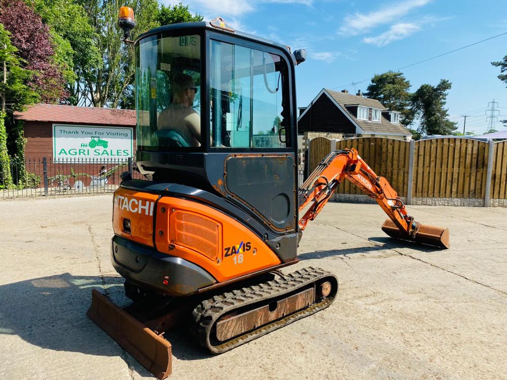 HITACHI ZX18-3 CLR TRACKED EXCAVATOR * YEAR 2010 , ONLY 1964 HOURS