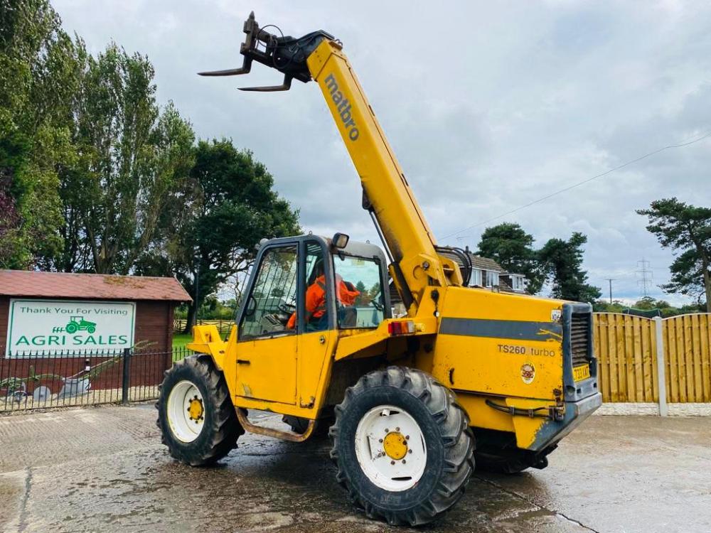 MATBRO TS260 TURBO TELEHANDLER C/W PICK UP HITCH