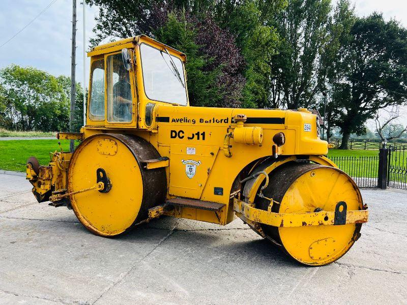 AVELING BARFORD DC011 ROLLER C/W TARMAC CUTTER *VIDEO*