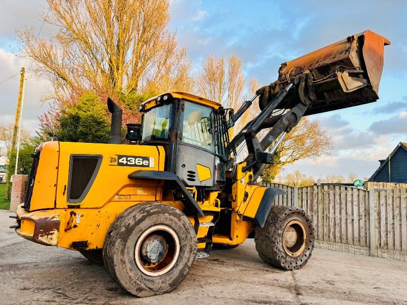 JCB 436E 4WD LOADING SHOVEL C/W TOE TIP BUCKET *VIDEO*