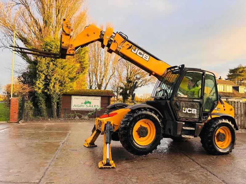JCB 535-140HI-VIZ 4WD TELEHANDLER *14 METER REACH, YEAR 2014* C/W TINES ...