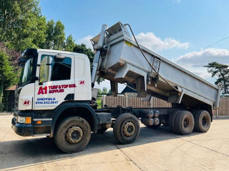 SCANIA P360 8X4 TIPPER LORRY *YEAR 2013 MOT'D TILL 28.02.2023* C/W EASY ...