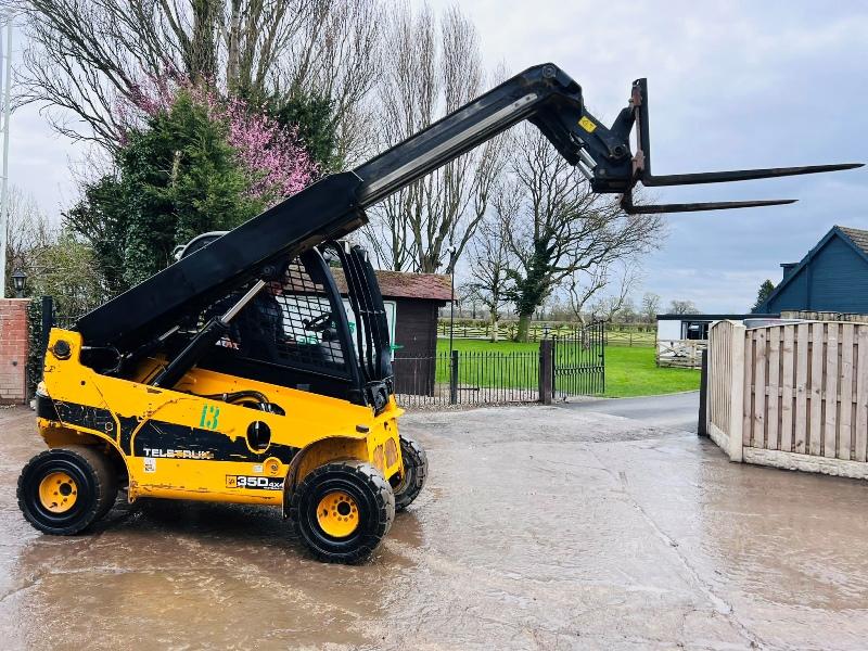 JCB TLT35D WASTEMASTER TELETRUCK * YEAR 2011 , 3981 HOURS * C/W PALLET ...
