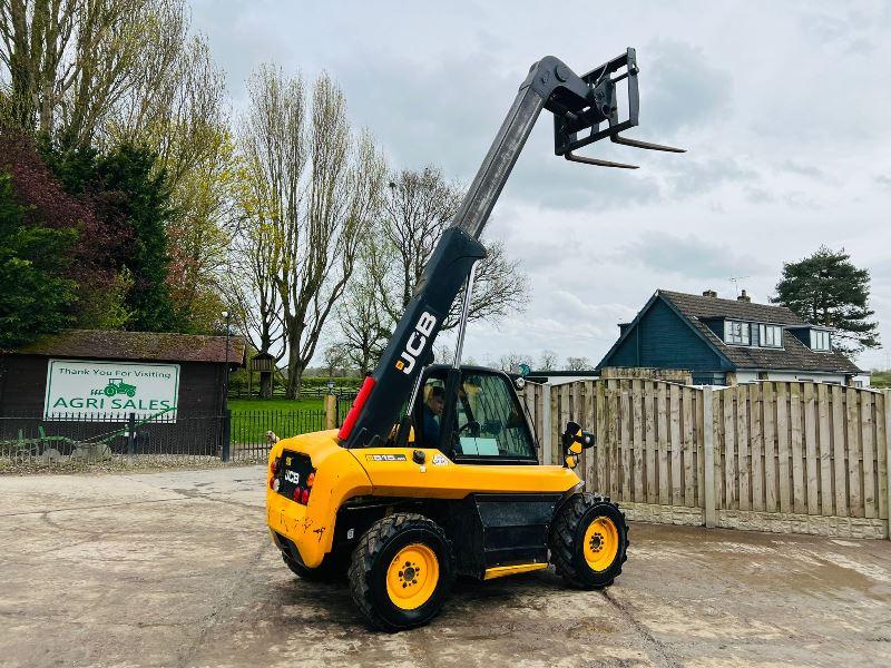 JCB 515-40 4WD TELEHANDLER *ROAD REGISTERED* C/W PALLET TINES *VIDEO*