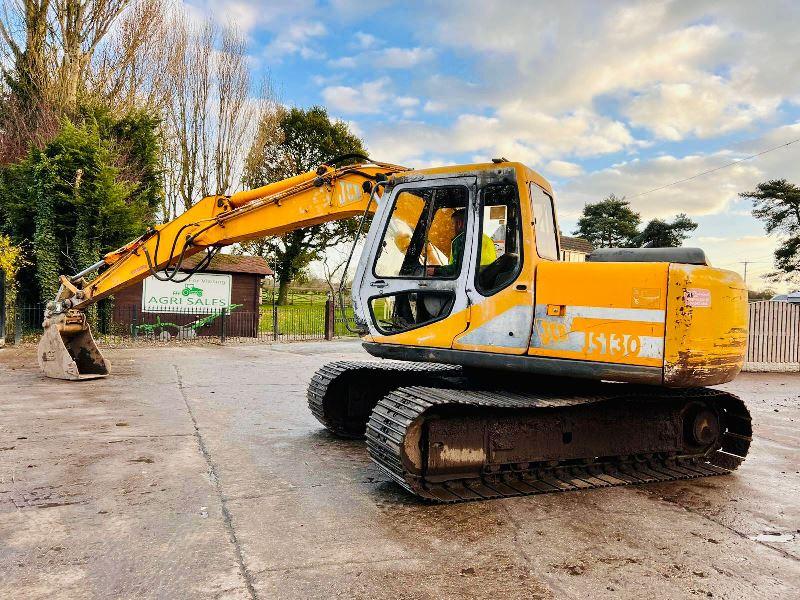 JCB JS130 TRACKED EXCAVATOR C/W QUICK HITCH