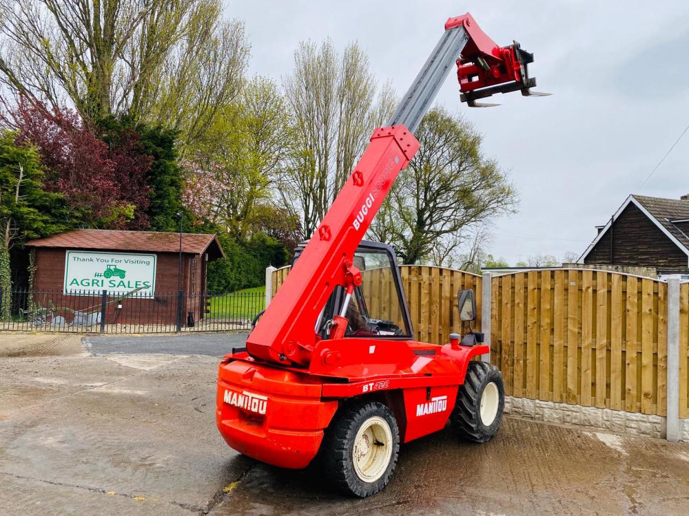 MANITOU BT420 BUGGIE-SCOPIC TELEHANDLER *ONLY 4864 HOURS* C/W PALLET TINES
