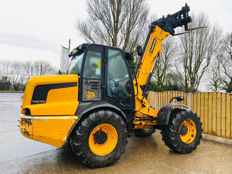 JCB TM310S AGRI 4WD PIVOT STEER TELEHANDLER *YEAR 2009* C/W PALLET TINES
