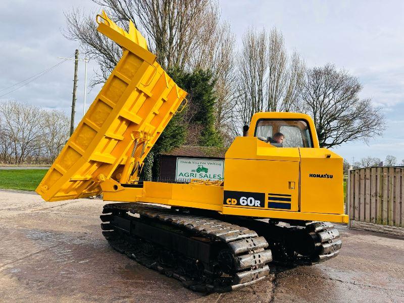 KOMATSU CD60R TRACKED DUMPER *360 DEGREE SLEW* C/W BLOCK PAD TRACKS *VIDEO*