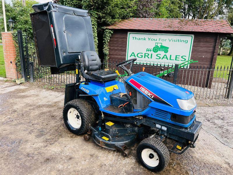 ISEKI SXG19 RIDE ON MOWER *ONLY 646 HOURS* C/W HYDRAULIC TIP GRASS ...