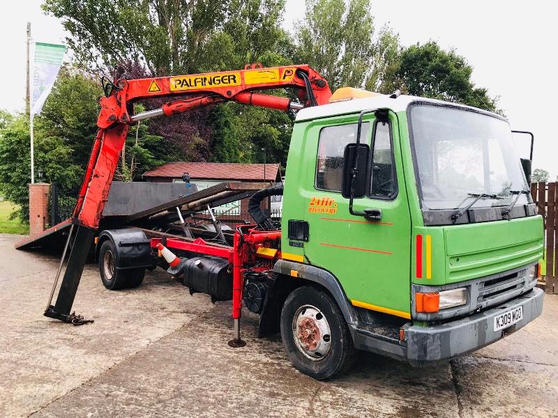 DAF TILT AND SLIDE LORRY C/W PALFINGER CRANE & SPEC LIFT