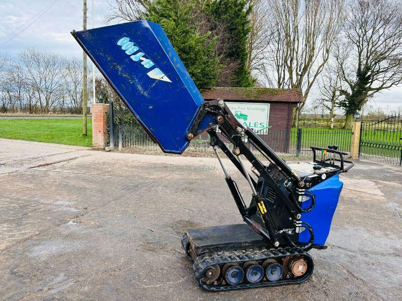 T.C.P HT500 HIGH TIP PEDESTRIAN TRACKED DIESEL DUMPER *VIDEO*