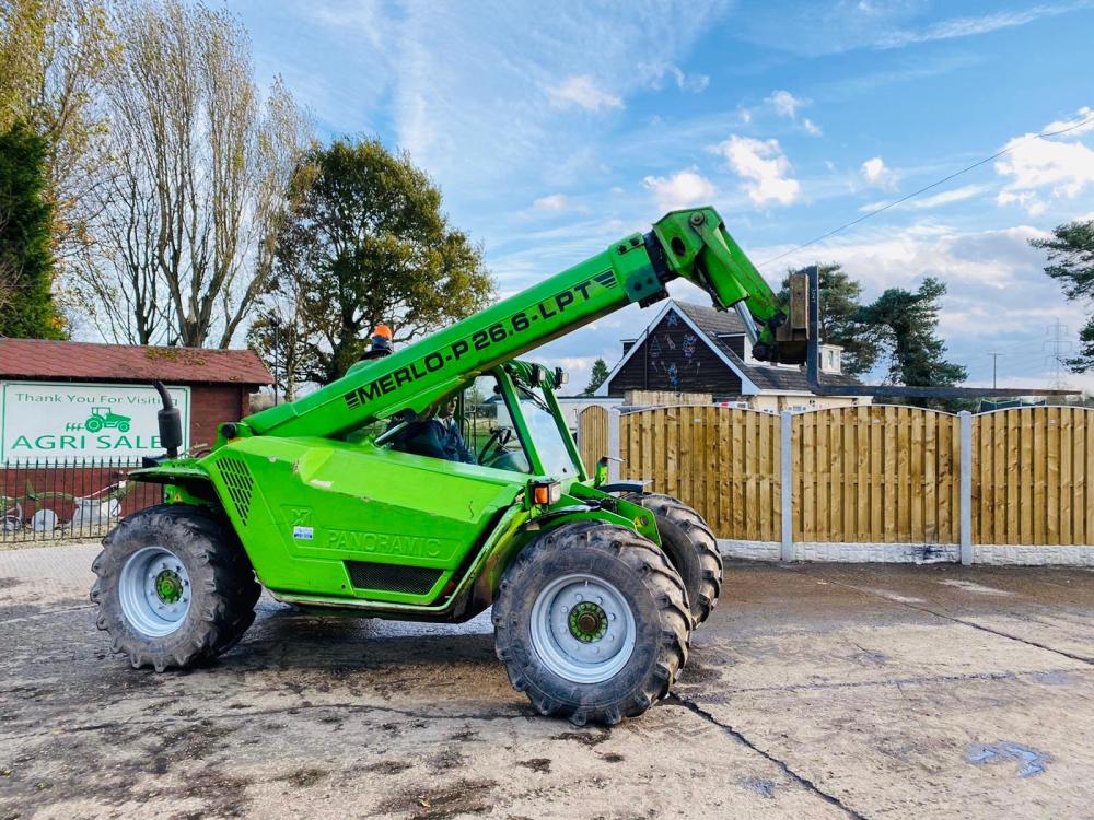MERLO P26.6LPT TURBO TELEHANDLER * AG SPEC ONLY 6414 HOURS * C/W PUH