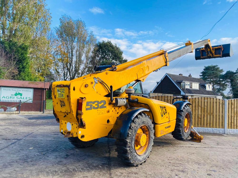 JCB 532-120 TELEHANDLER * 12 METER REACH * C/W UNUSED STICKLANDS BUCKET